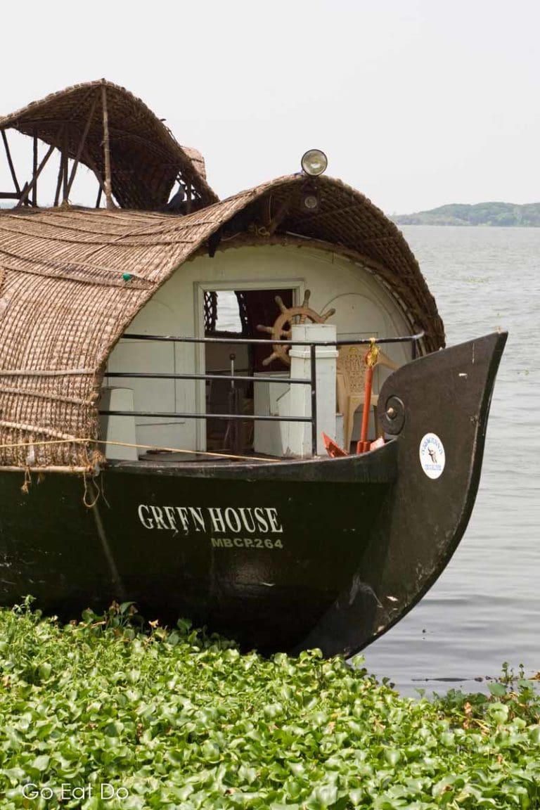 A houseboat moored at Ernakulam. Typically, Kerala houseboating ...