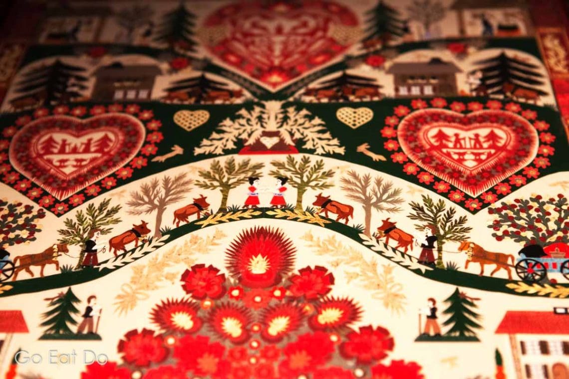 An example of multi-layered decoupage in several colours displayed at ...