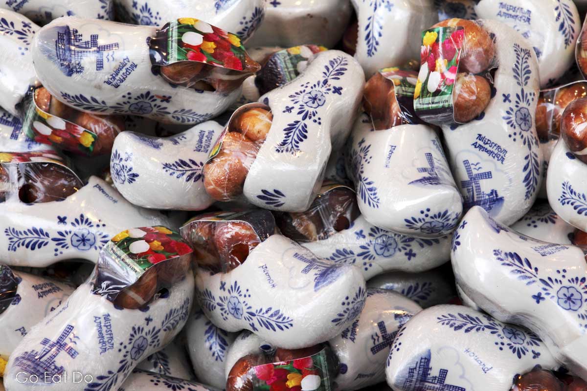 Clogs and Delftware are two popular souvenirs for international ...