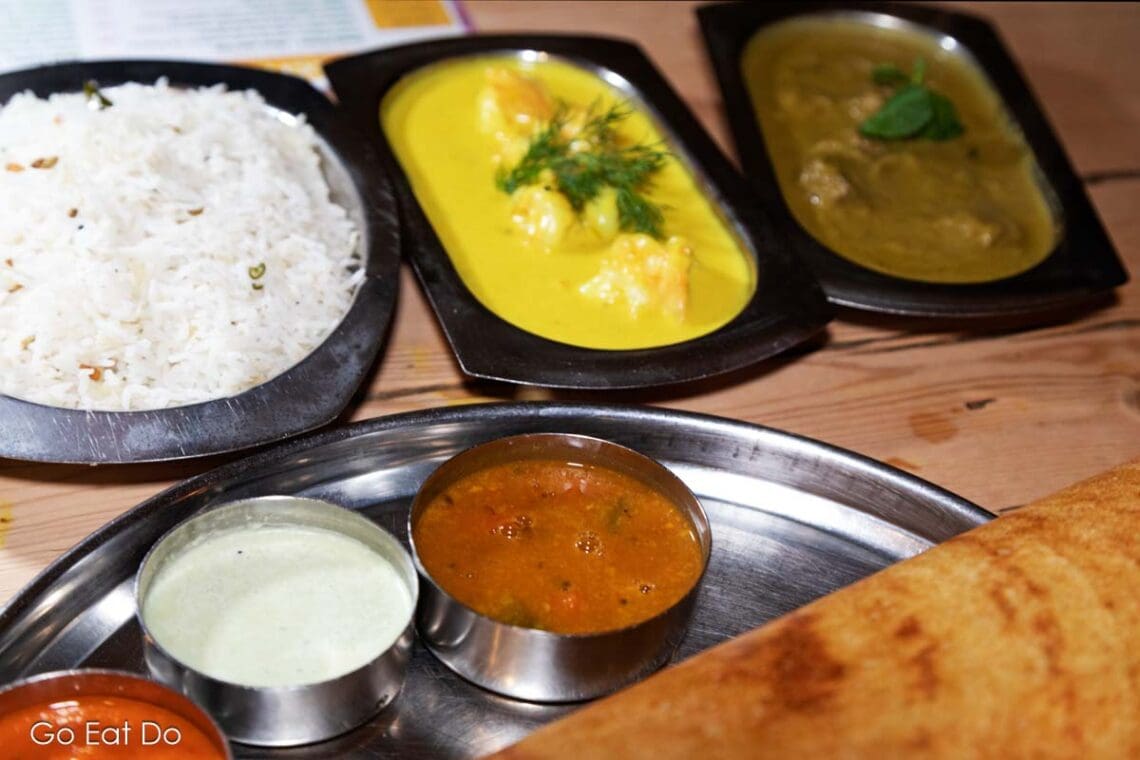 Colourful and flavourful South Indian food served in the Jesmond ...